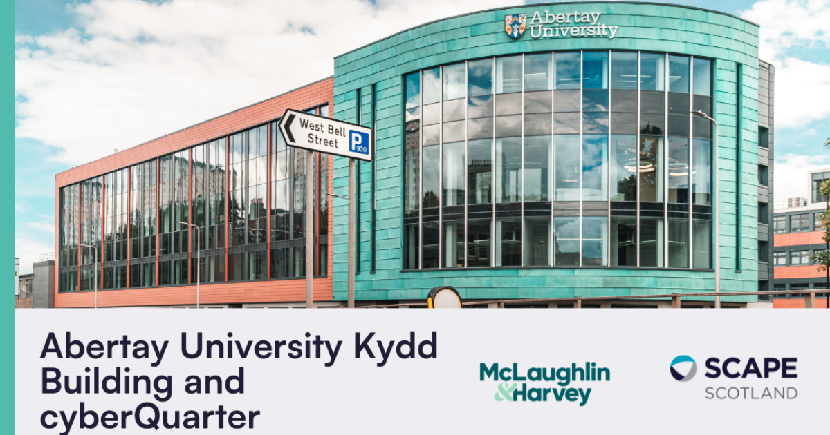 SCAPE Scotland | Abertay University Kydd Building and cyberQuarter