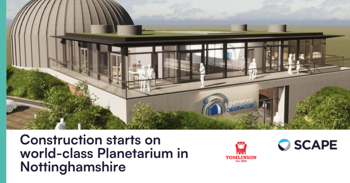 Construction starts on world-class Nottinghamshire planetarium | SCAPE