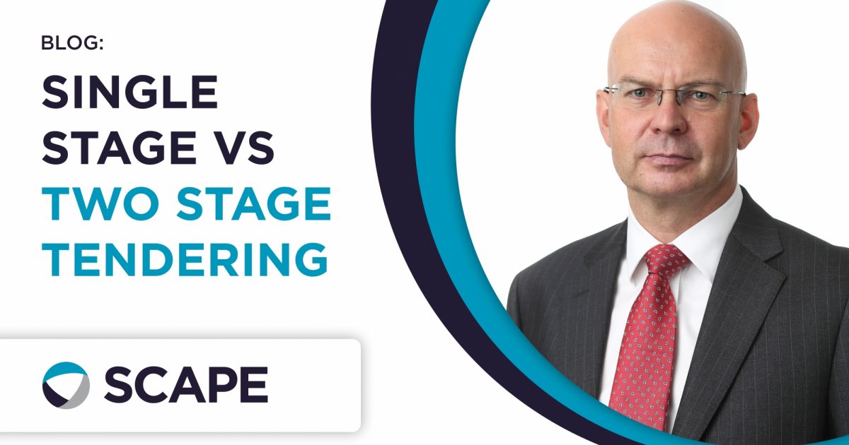 Single stage vs two stage tendering - procurement process | SCAPE