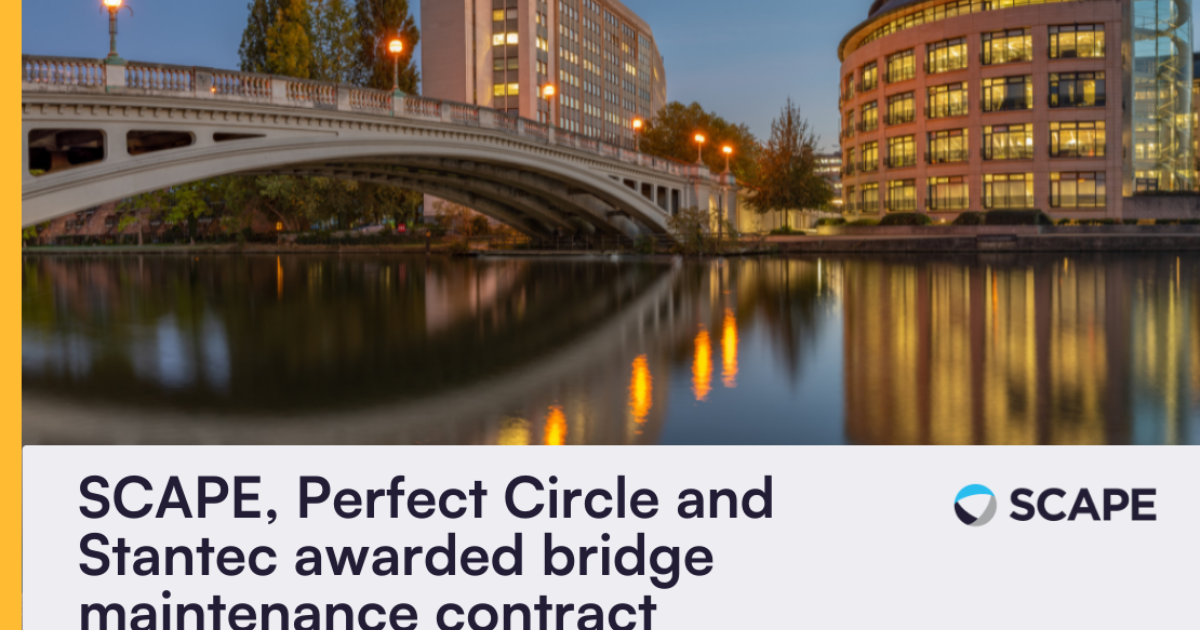 SCAPE, Perfect Circle and Stantec awarded bridge maintenance… | SCAPE
