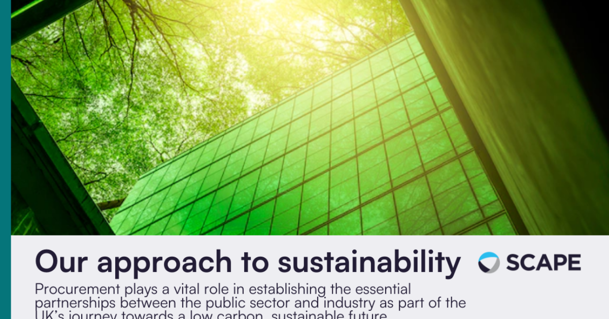 SCAPE | Our approach to sustainability